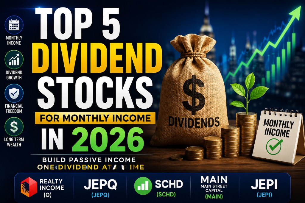 Top 5 Dividend Stocks for Monthly Income in 2026 – Income Investor Journal